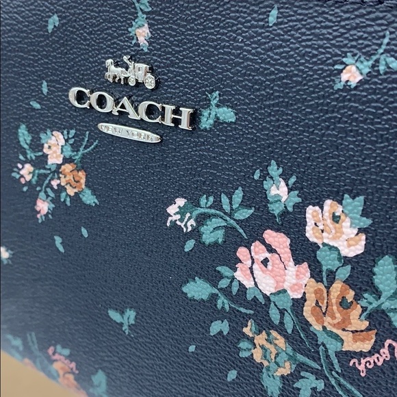 Coach | Bags | Coach Zip Top Crossbody With Rose Bouquet Print | Poshmark